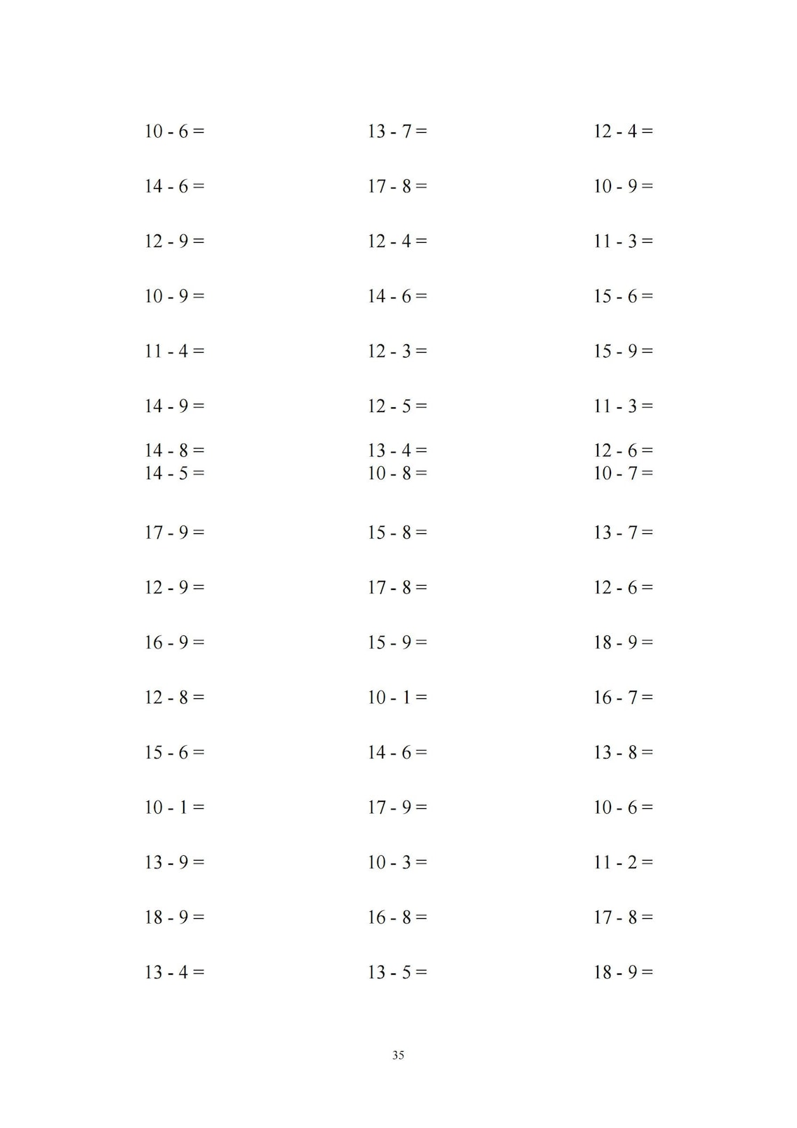 K,G1,G2 Math Worksheets Printable Instant Download Addition Subtraction ...