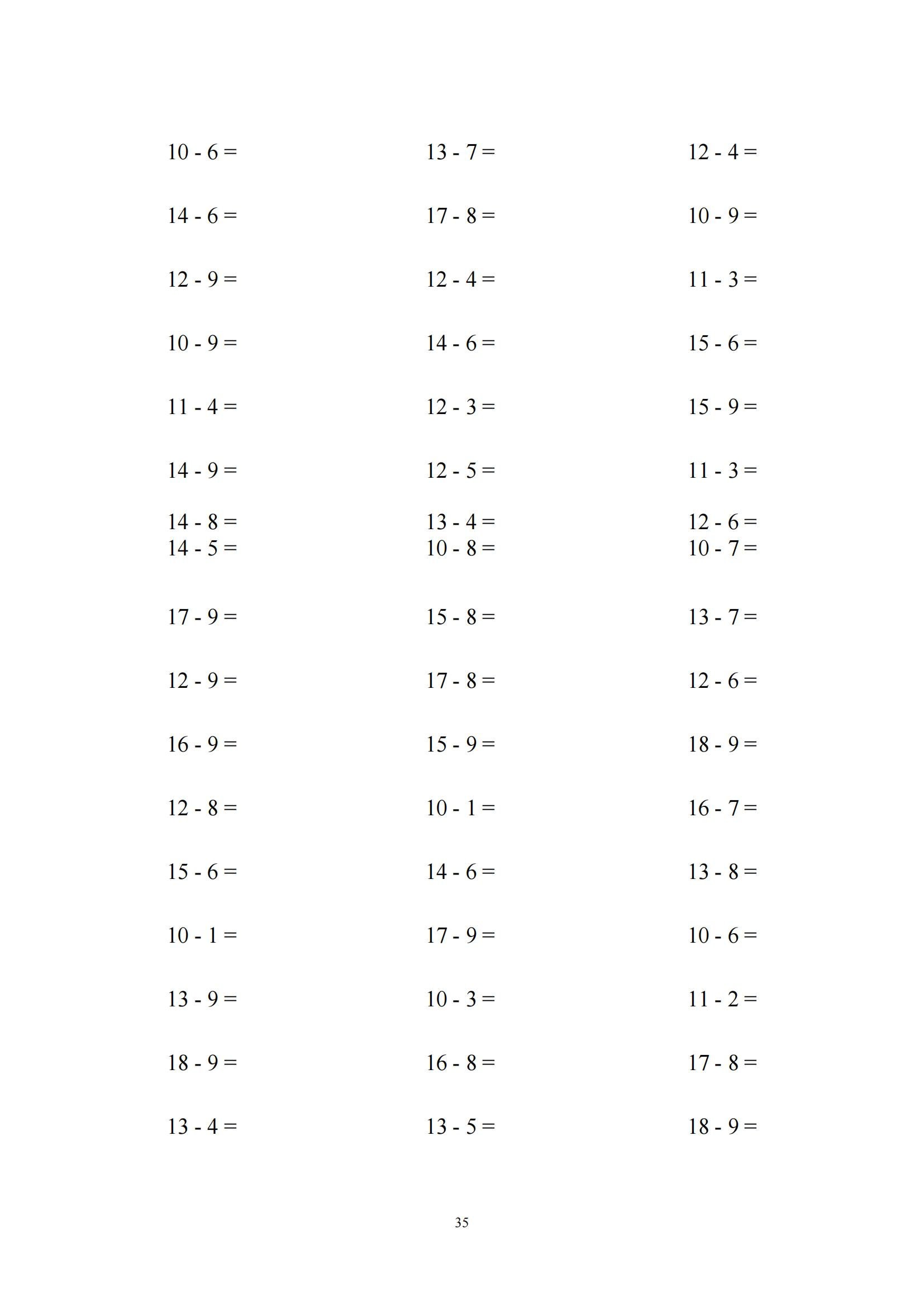 K,G1,G2 Math Worksheets Printable Instant Download Addition Subtraction ...