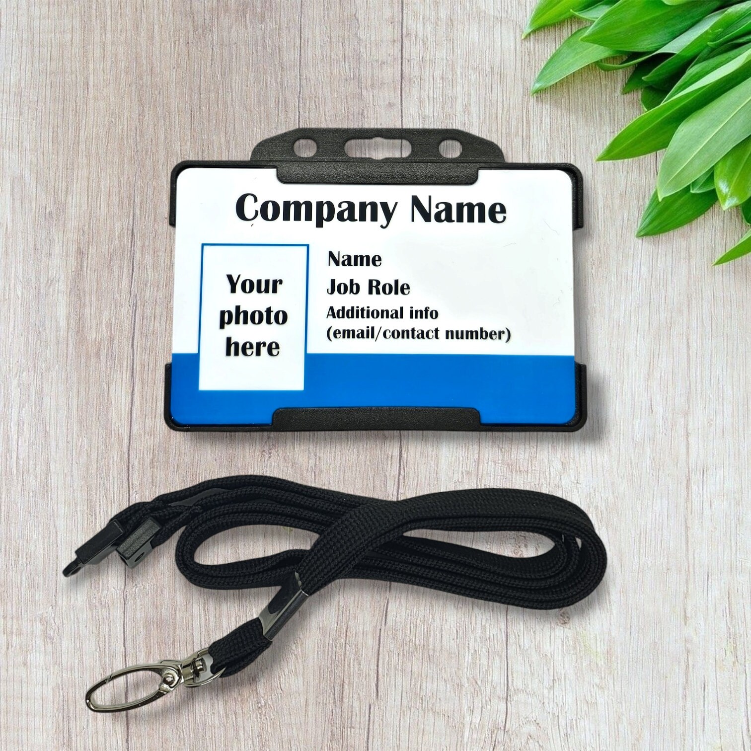 Personalised ID Card - Logo - Work ID - Identification Badge - Staff ID ...