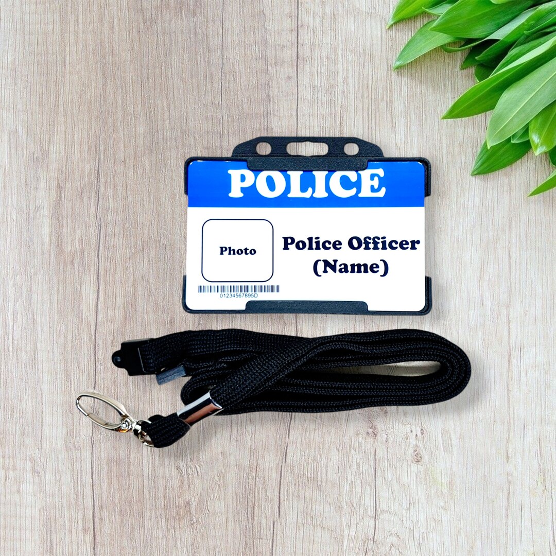 Police ID Card Children's Novelty ID Card Policeman Dress up Imaginary ...