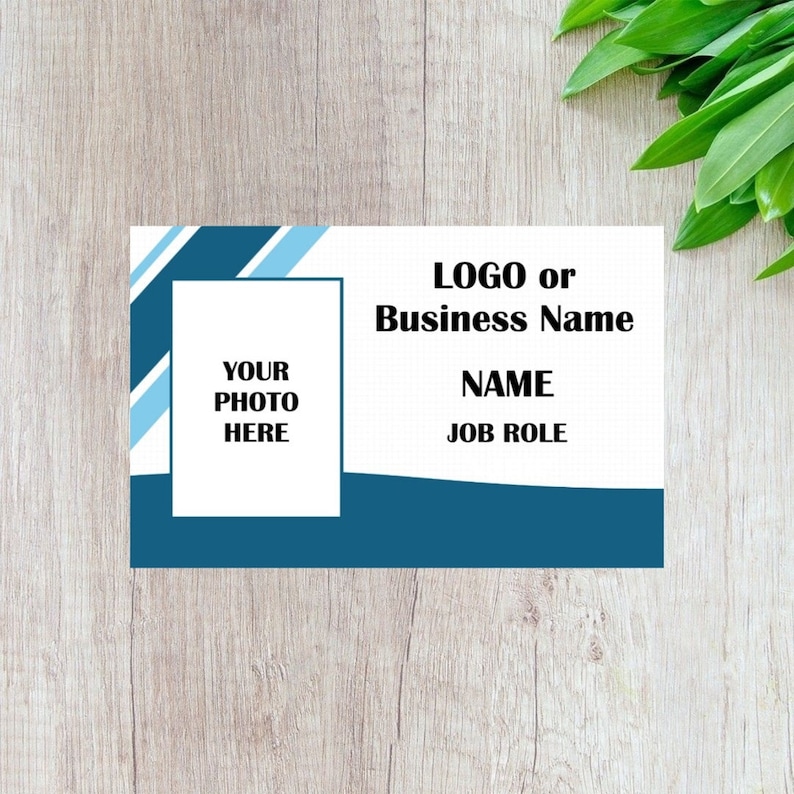 Personalised ID Card - Logo - Work ID - Identification Badge - Staff ID ...