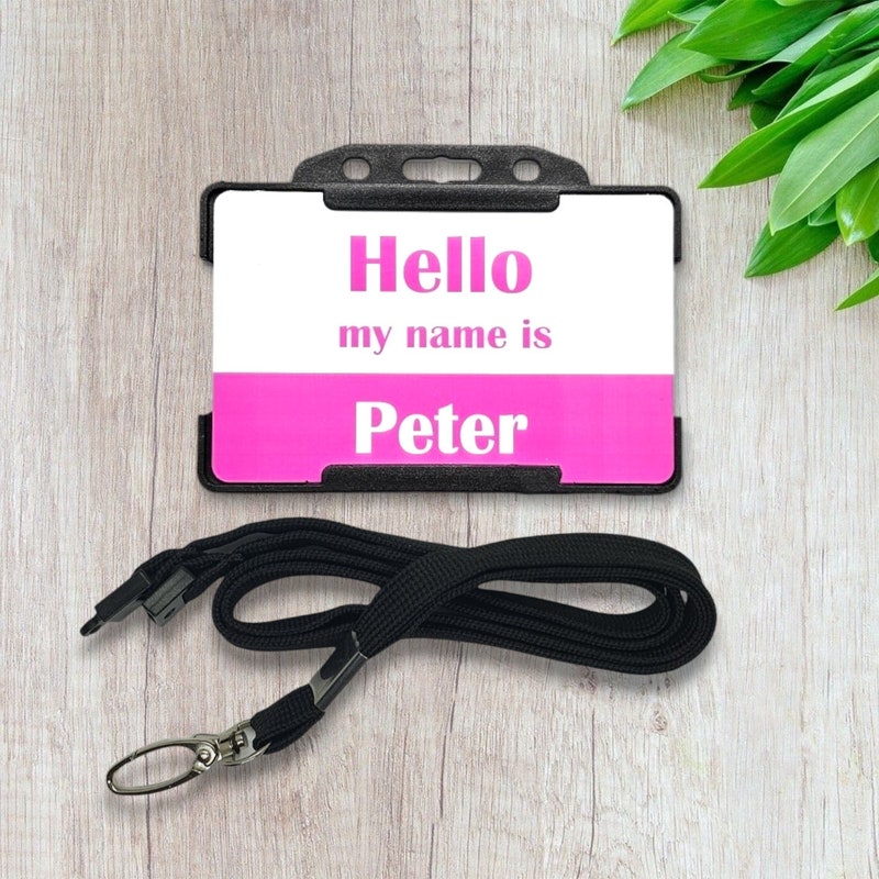 Hello My Name is Badge - Etsy UK