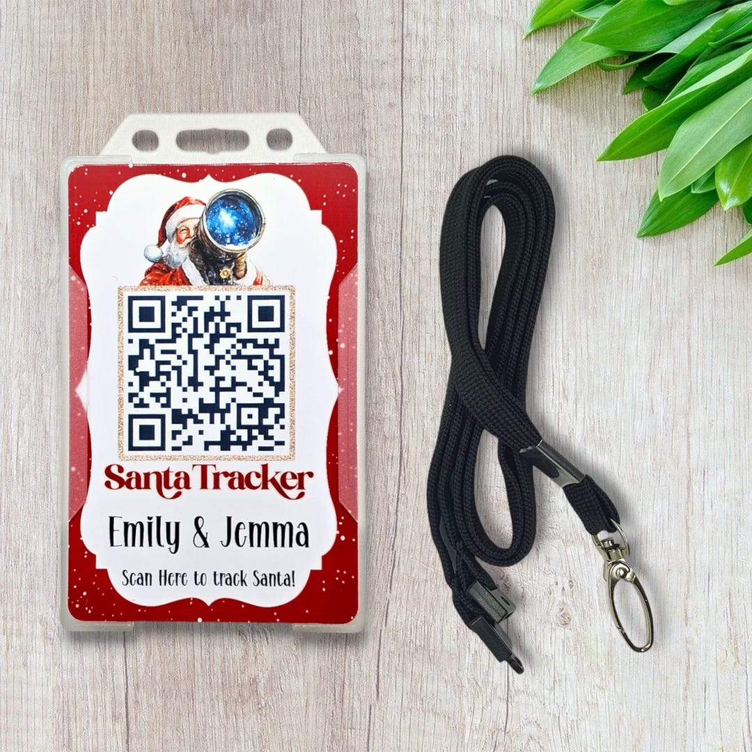 Personalised Santa Tracker - Christmas Novelty ID Card - Track Santa ...