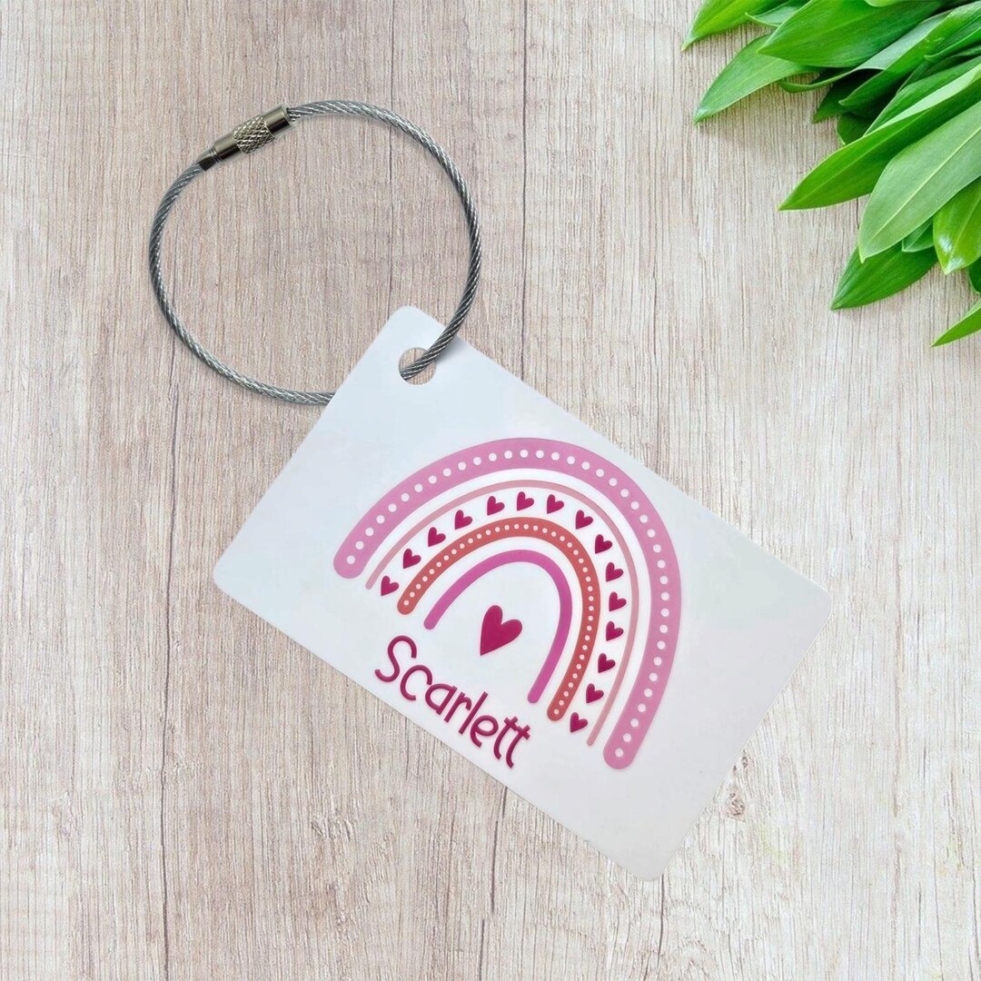Children's Bag Tag, Kids Bag Tag, Name Tag for Schoold Bag or Lunchbox ...