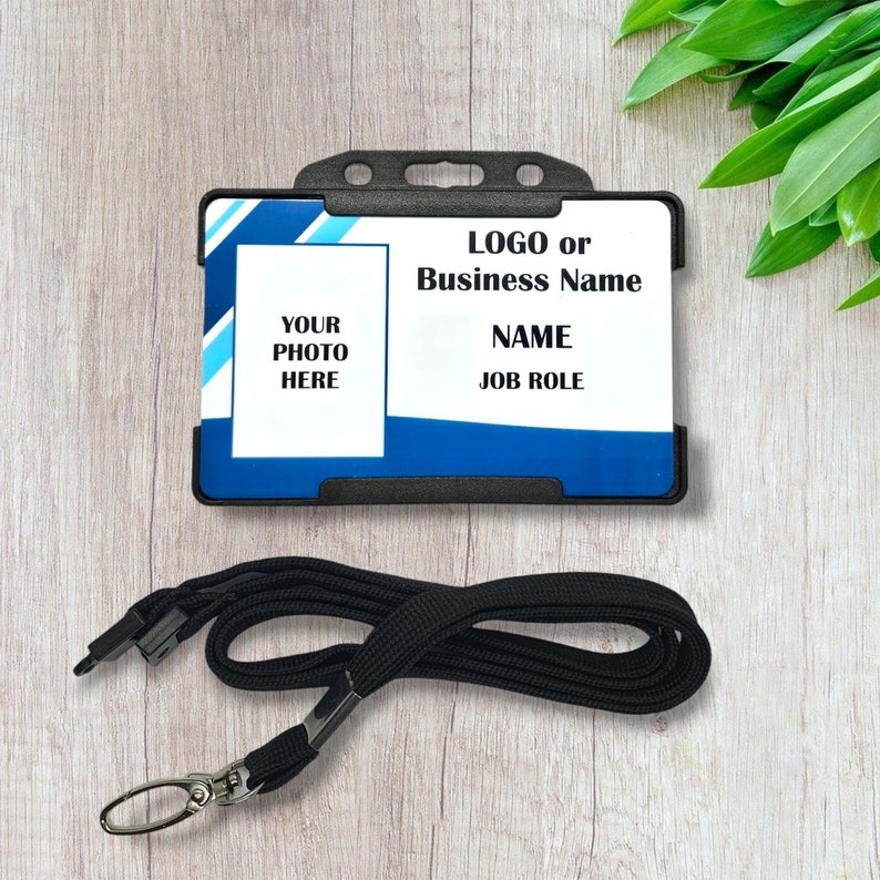 Personalised ID Card - Logo - Work ID - Identification Badge - Staff ID ...