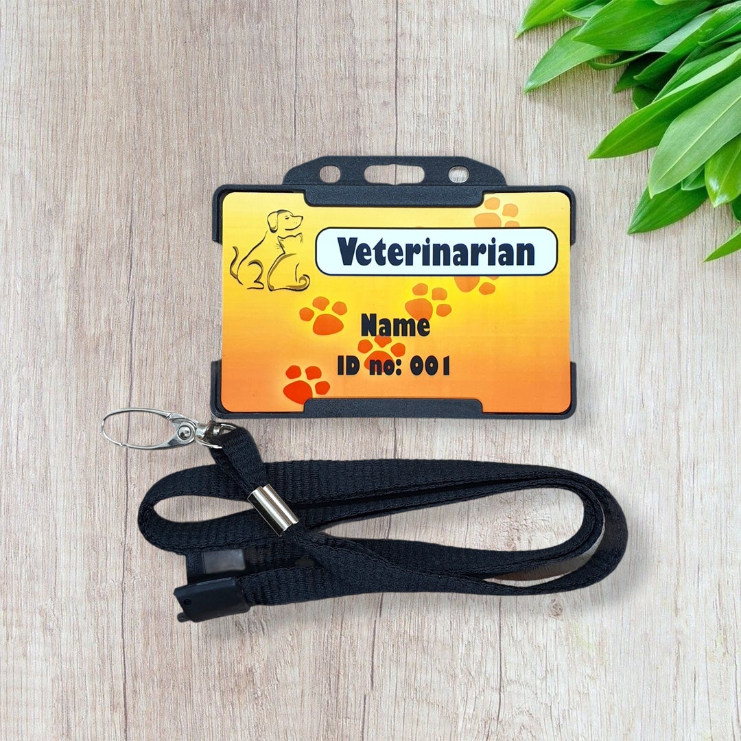 Vet ID Card - Children's Novelty ID Card - Vet Dress up - Imaginary ...