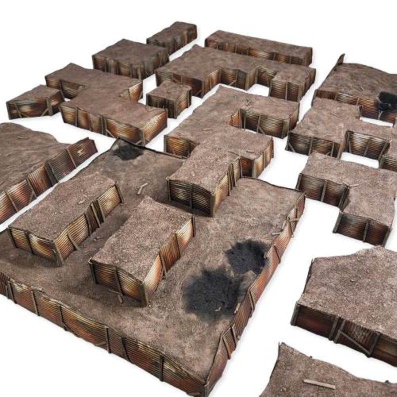 Trench Crusade Compatible Terrain Pro Set, 20 Piece Set for 4x4 Tables ...
