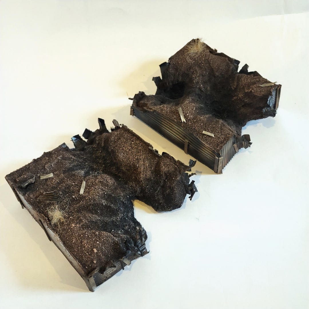 Destroyed Trench Segment, Trench Crater, Modular Trench Terrain ...