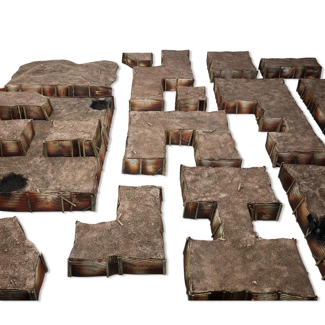 Trench Crusade Compatible Terrain Pro Set, 20 Piece Set for 4x4 Tables ...