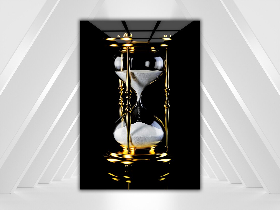 Hourglass Wall Decor, Famous Glass Art, Hourglass Glass Print ...