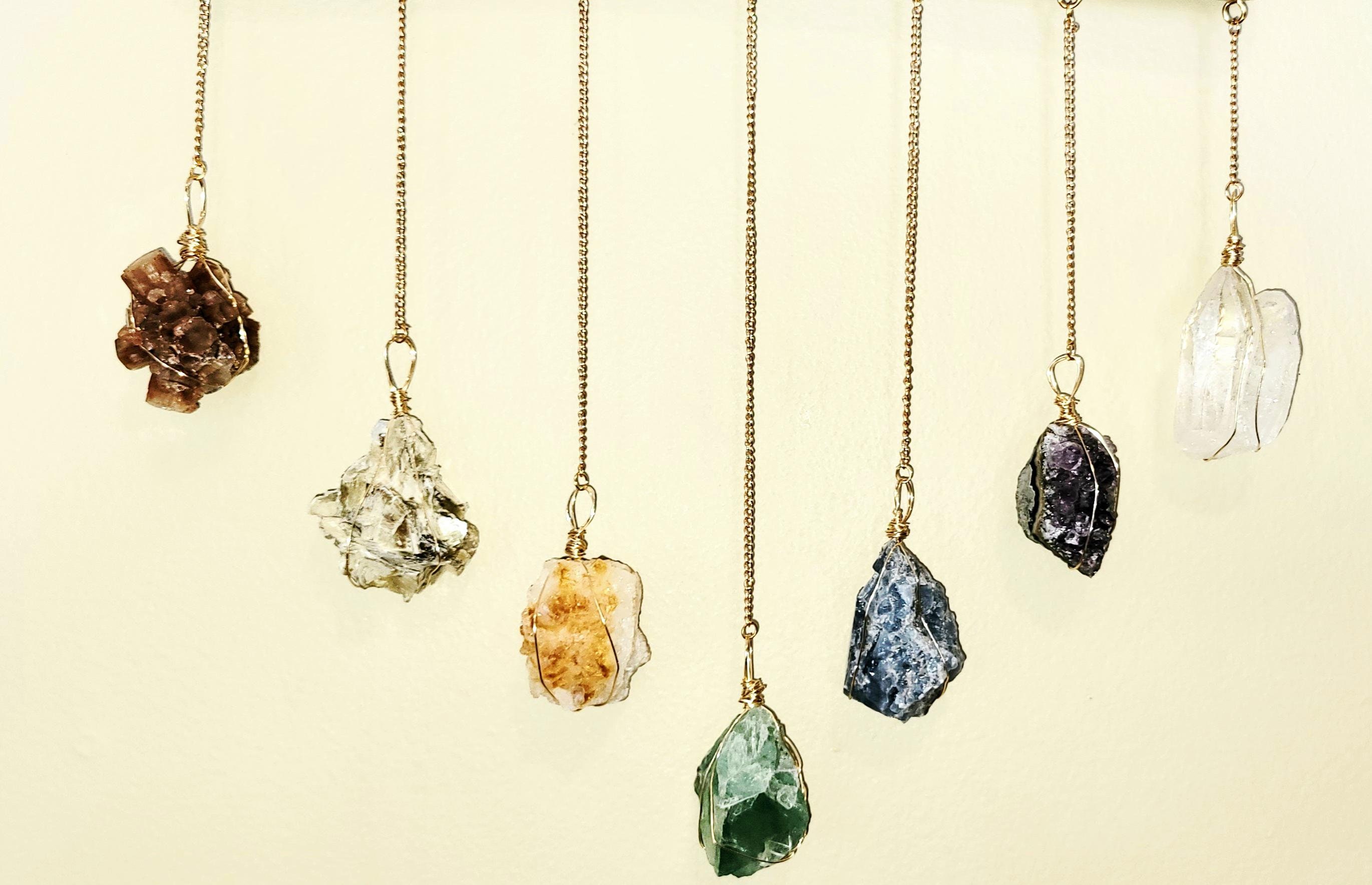 Chakras Hanger With Driftwood & Chain - Etsy