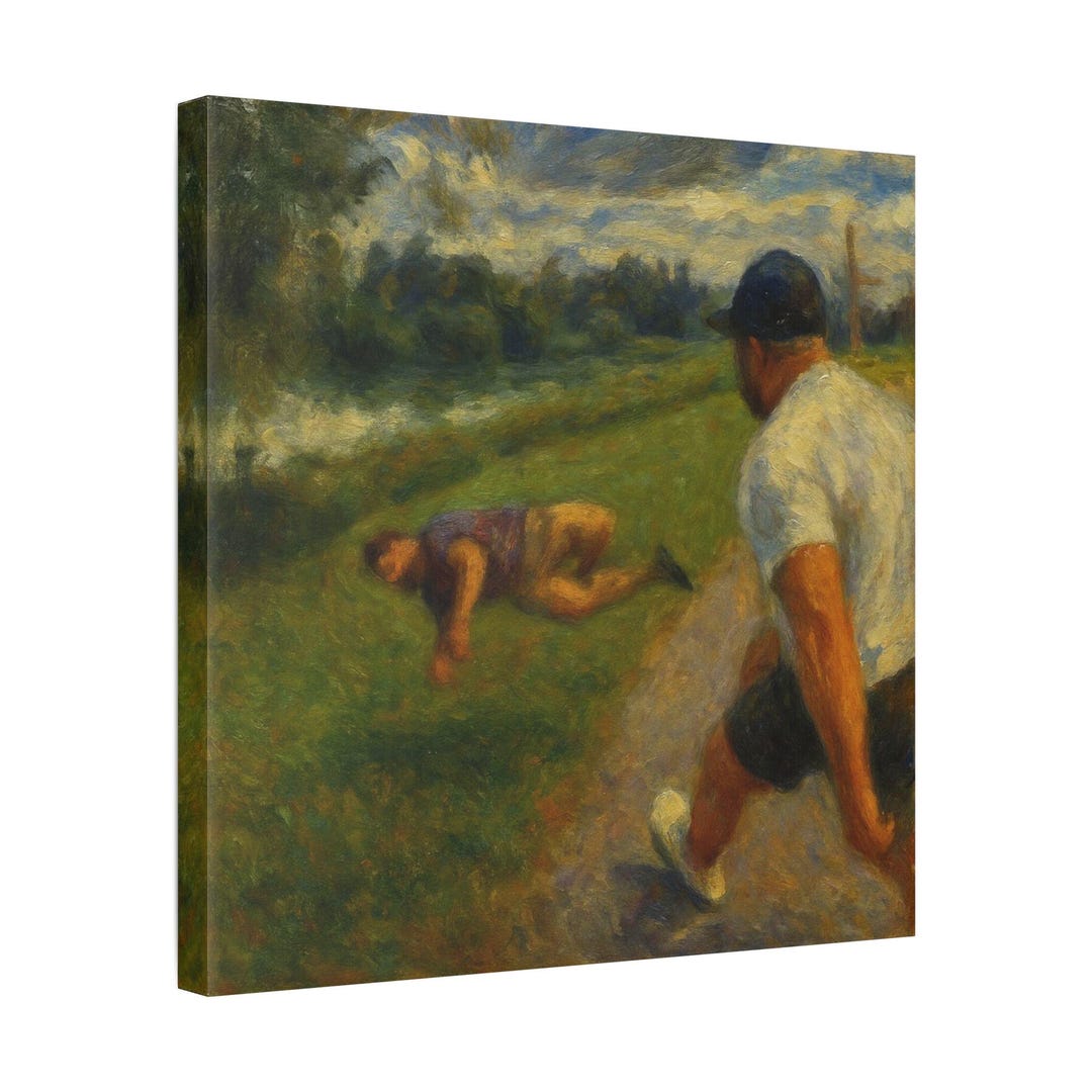 Nick Tarnasky Golf Fight Canvas Ready to Hang Viral Meme Art | Hockey ...