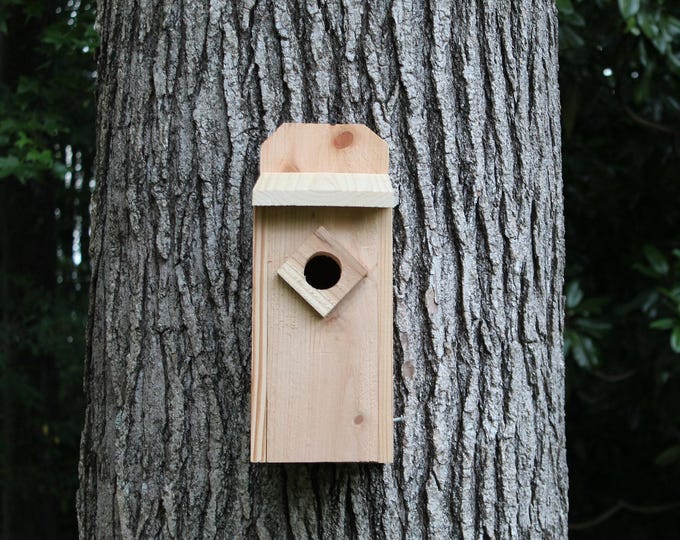Cedar Wood Bluebird House Nest Box With Predator Guard - Etsy