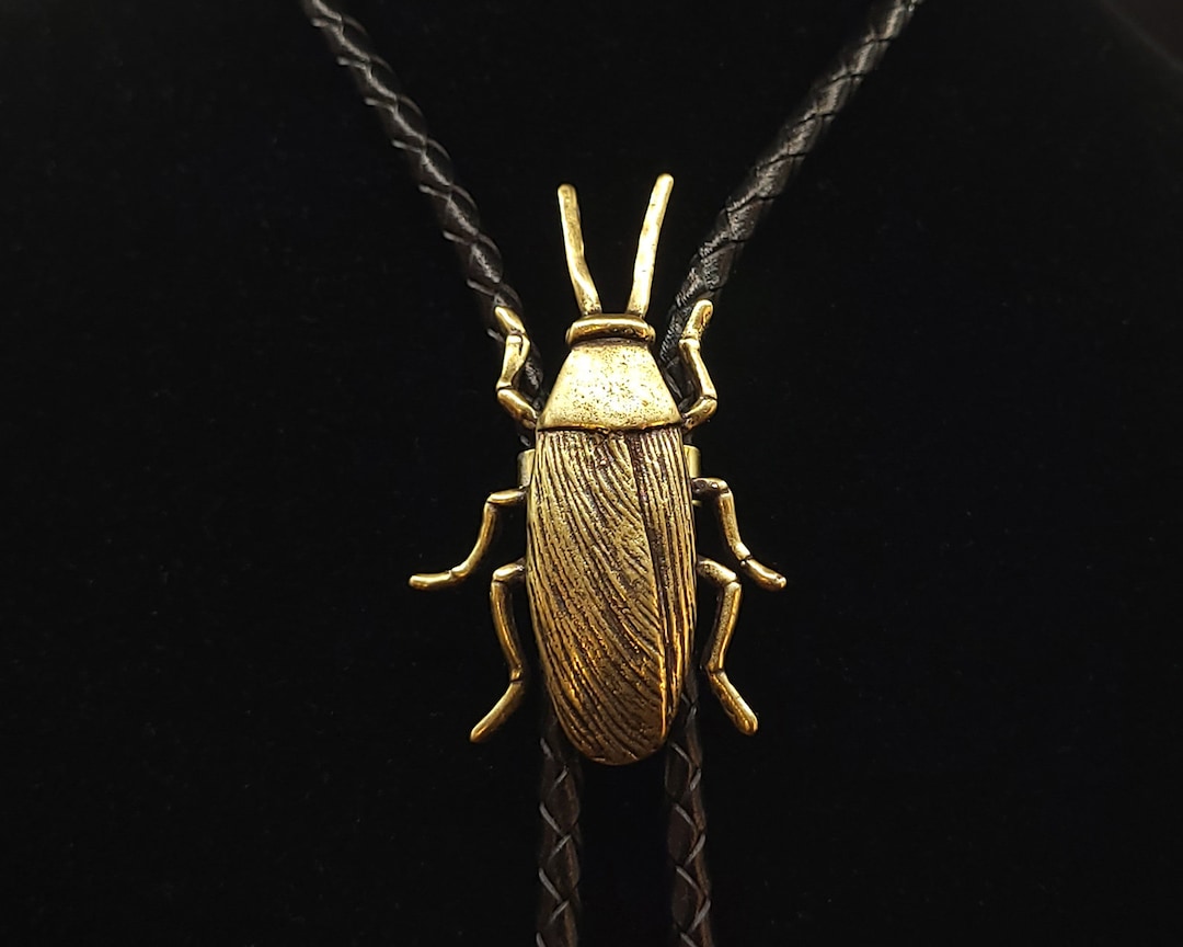 ROACH - Big Bad Beetle Bolos - Brass Insect Bolo Tie Creepy Gift Men ...