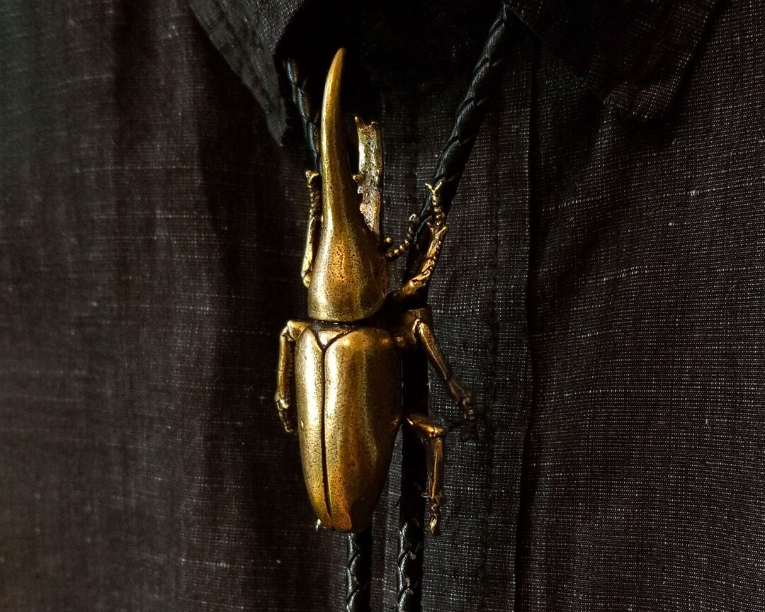 HERCULES - Big Bad Beetle Bolos - Brass Insect Bolo Tie Fashion Jewelry ...