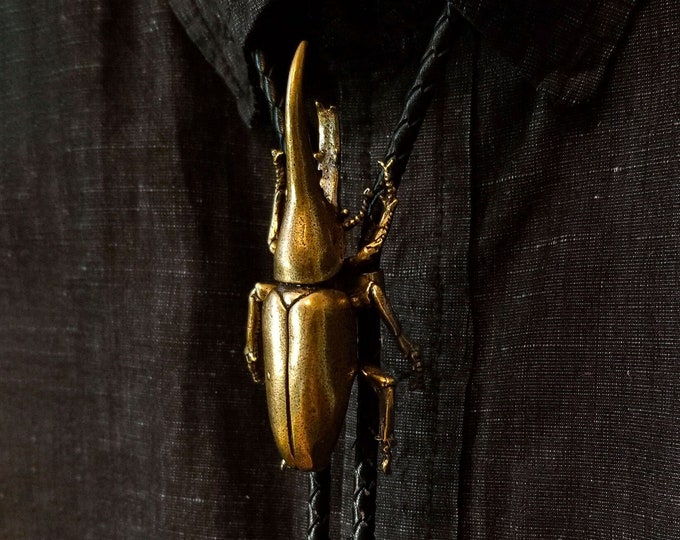 HERCULES Big Bad Beetle Bolos Brass Insect Bolo Tie Fashion Jewelry for ...
