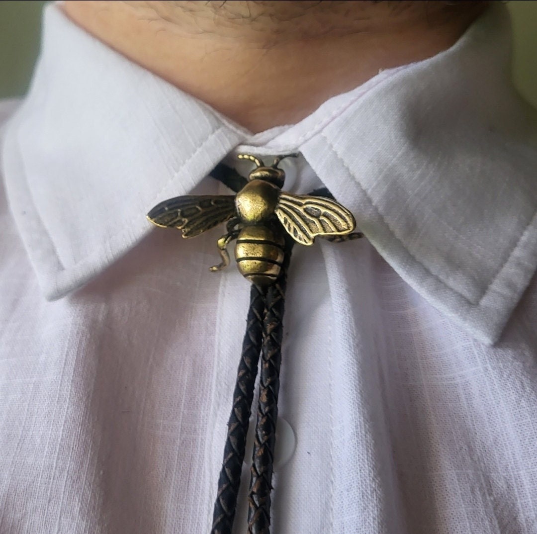 HONEY BEE Big Bad Beetle Bolos Brass Insect Bolo Tie Gift for Women ...
