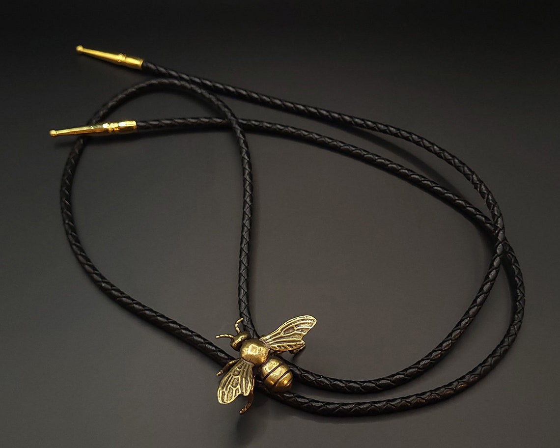 HONEY BEE - Big Bad Beetle Bolos - Brass Insect Bolo Tie Gift Casual ...