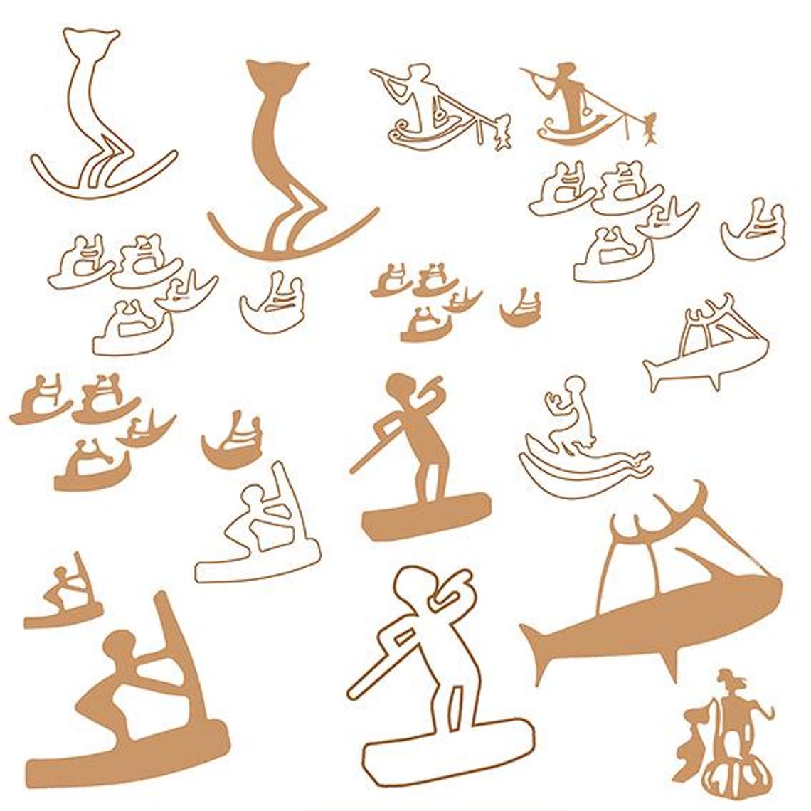 Geoglyphs and Rock Art Navigators Atacama Desert, Vector Digital File ...