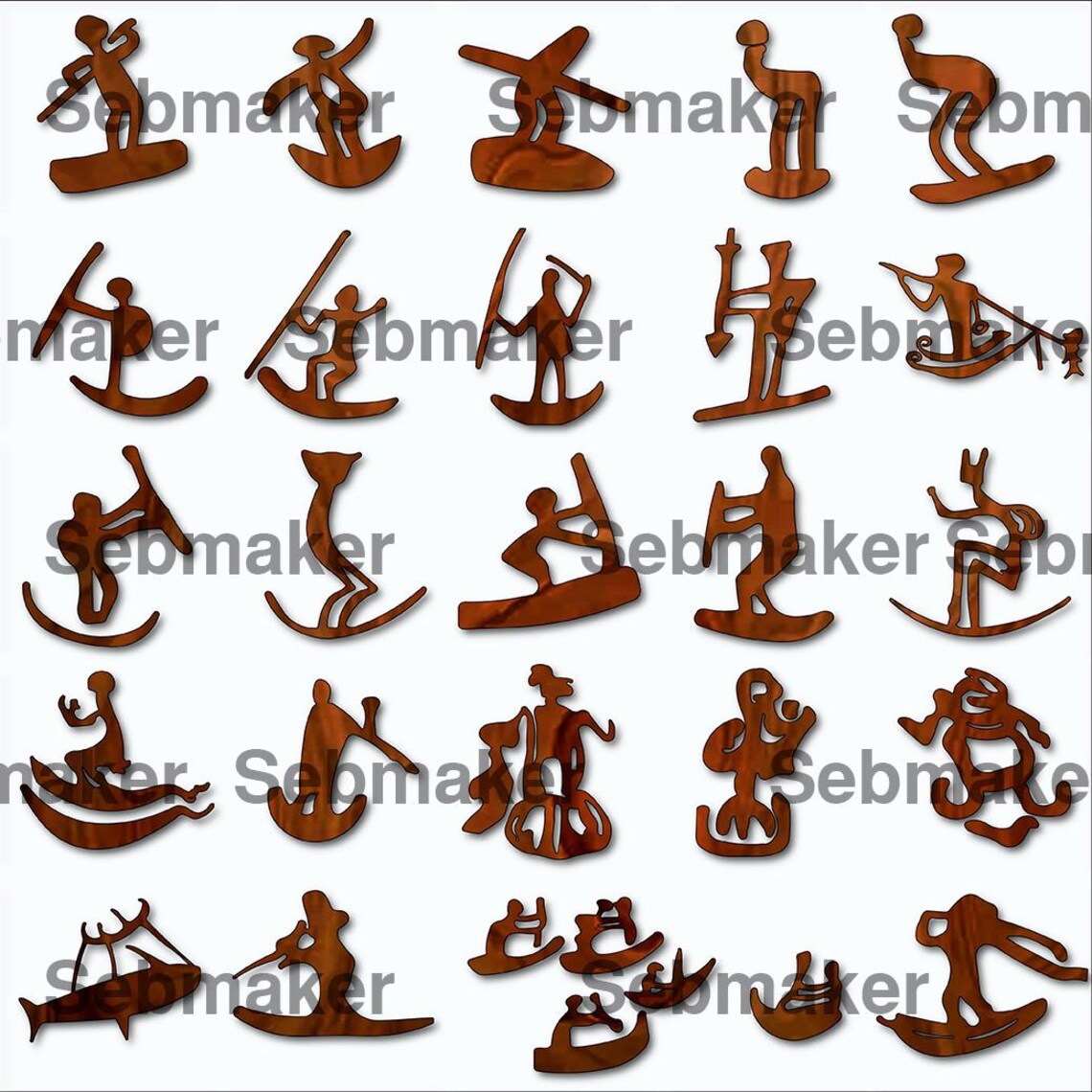 Geoglyphs and Rock Art Navigators Atacama Desert, Vector Digital File ...