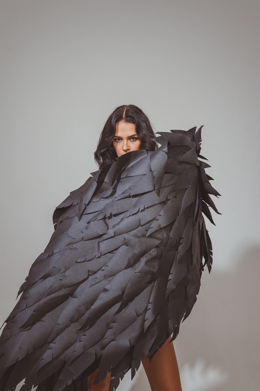 Moving Black Angel Wings: Dance Cosplay Costume - Etsy
