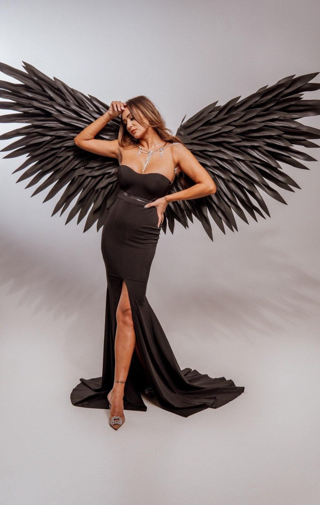 Black Butterfly Wings, Photo Props, Wings for Erfomances, Dark Angel ...
