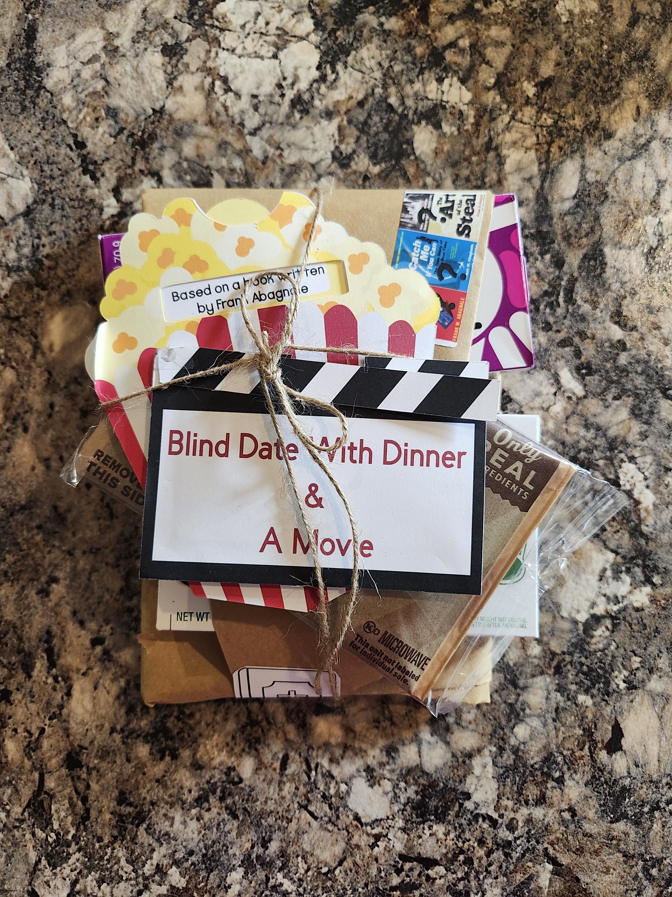 Blind Date Movie Gift Set - Dinner & a Movie, Surprise DVD - Etsy