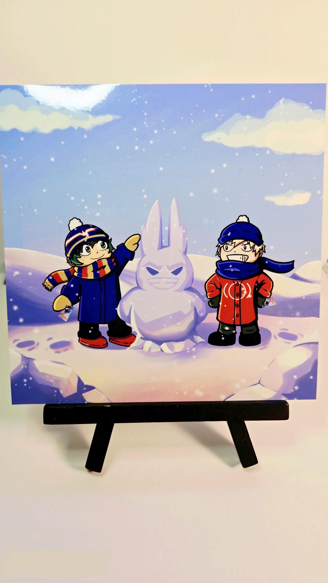 Deku & Bakugo Snow Might Print | MHA Fan Art (5x5) - Etsy