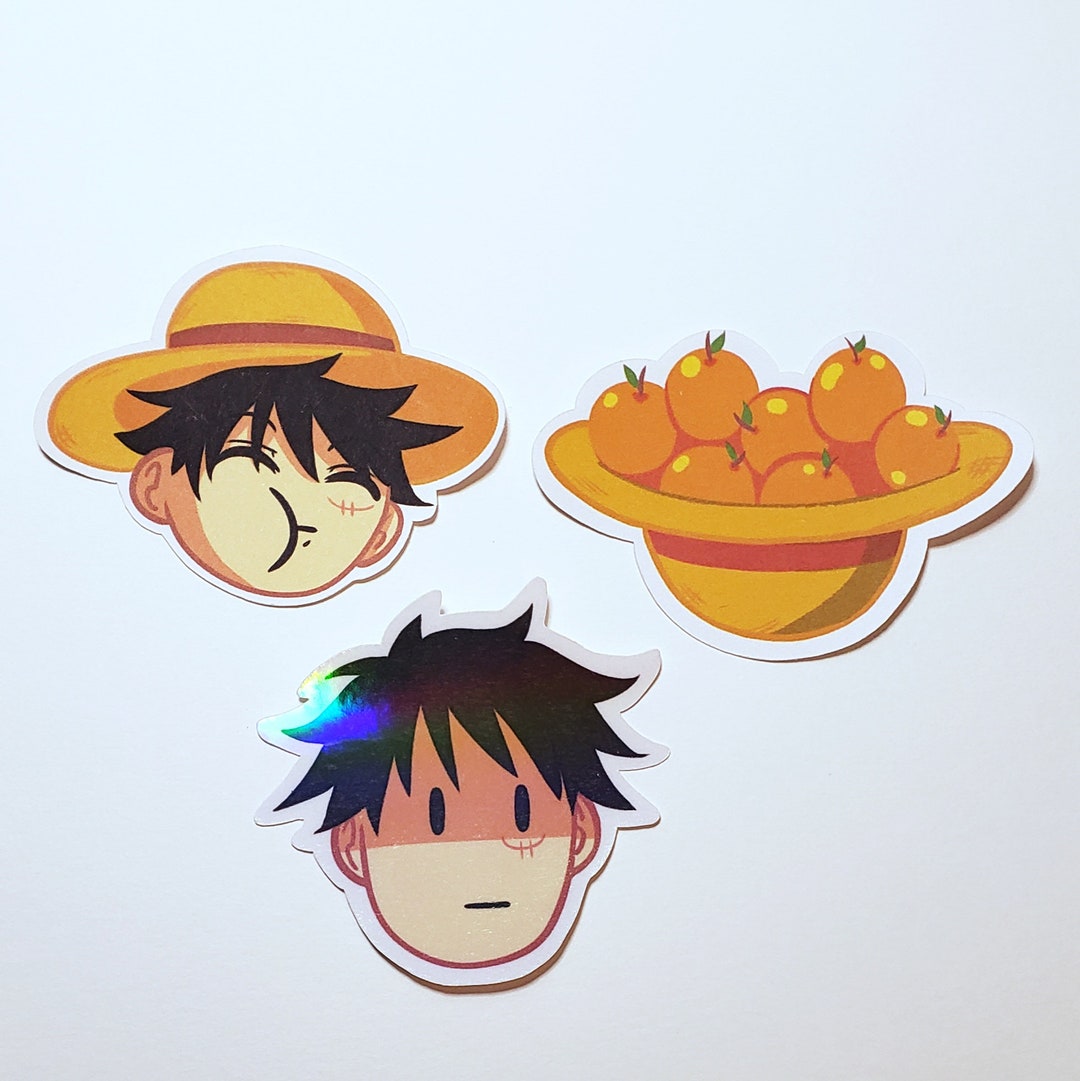 One Piece Luffy Sticker Pack | Matte Stickers | Shiny Stickers ...