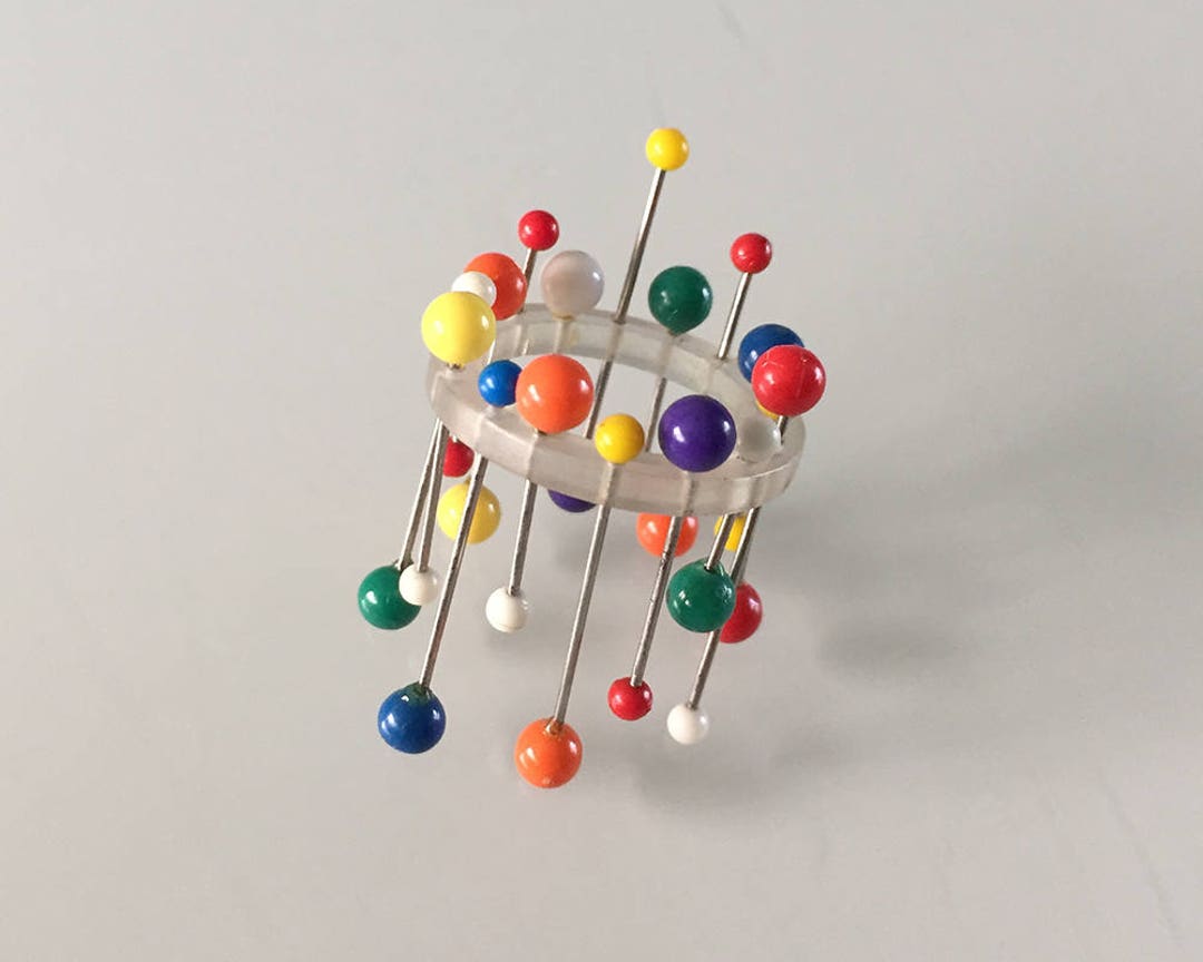 Kinetic Sewing Pin Ring - Rainbow - Etsy