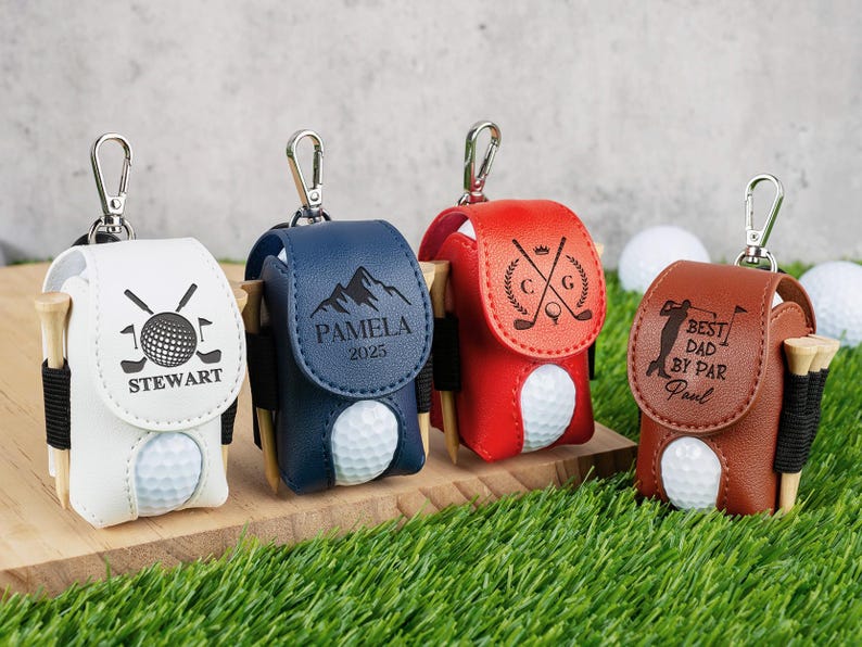 Personalized Golf Ball Bag, Custom Golf Ball Waist Bag, Stylish Pouch ...