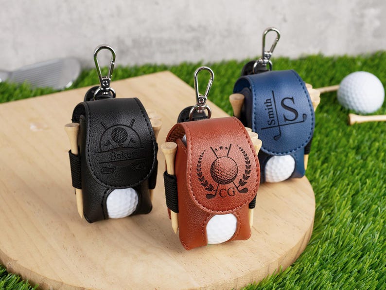 Personalized Golf Ball Bag, Custom Golf Ball Waist Bag, Stylish Pouch ...