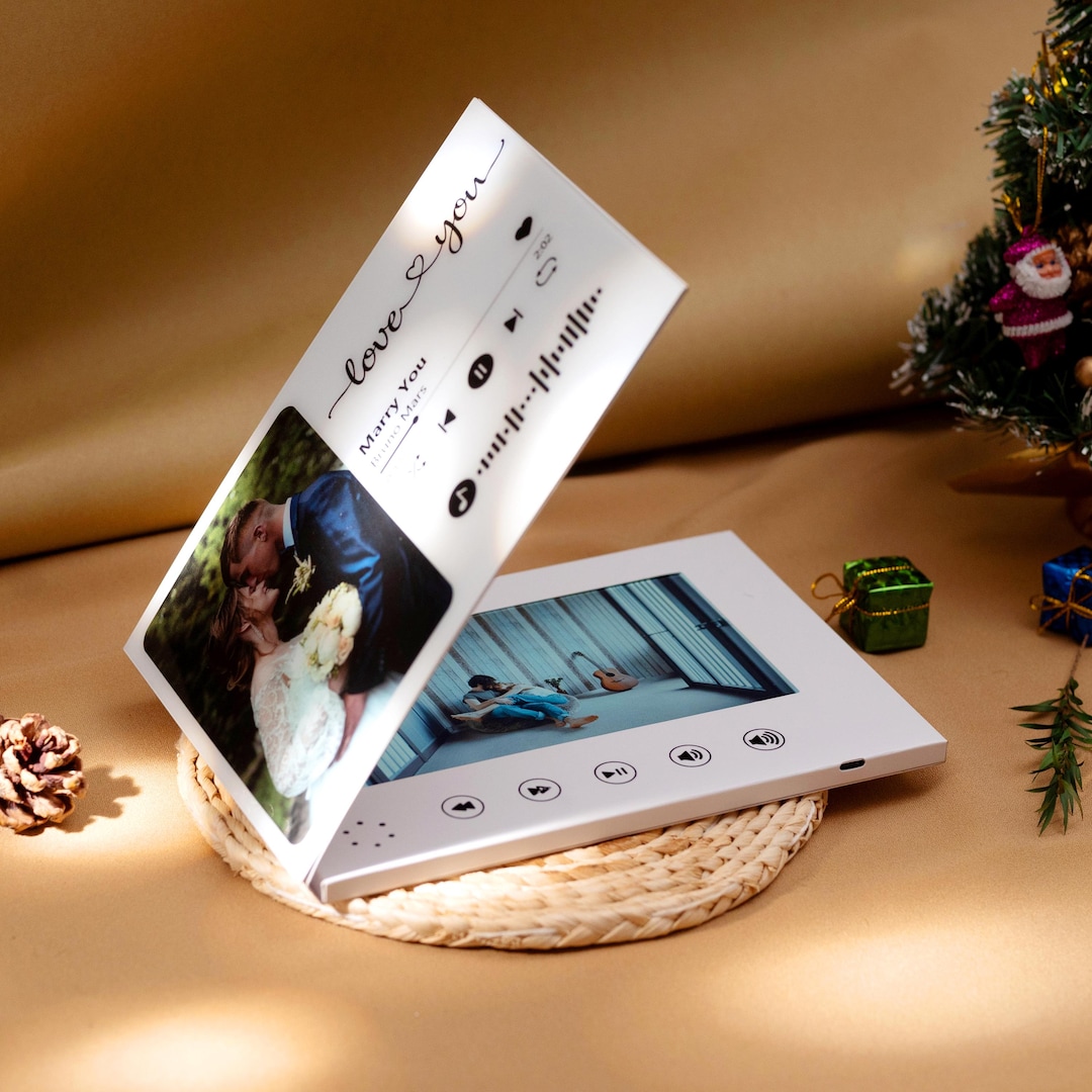 Personalized Video Book, Custom Cover, Video Album That Plays Video ...