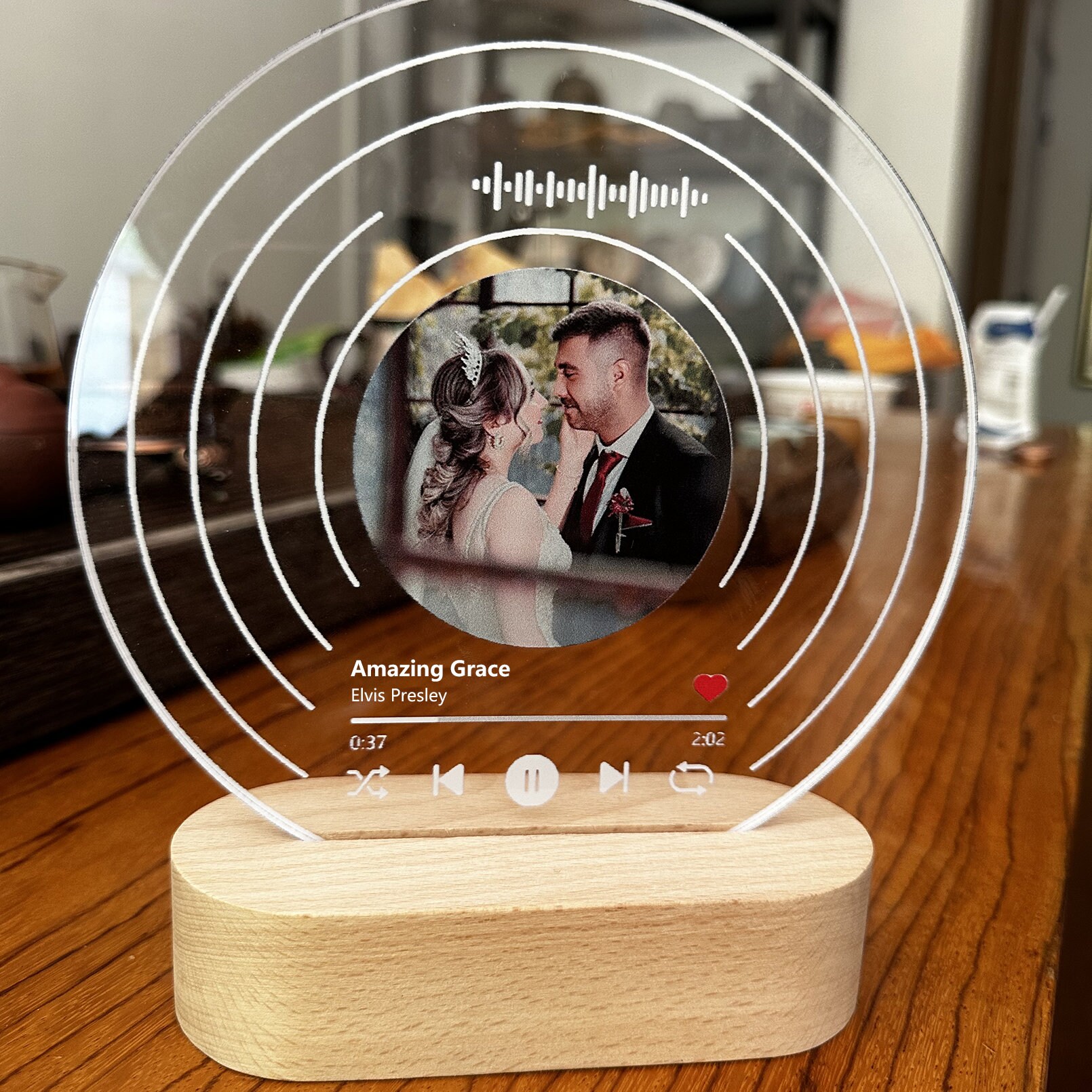 Custom Music Plaque With Photo, Custom Vinyl Record With Photo ...