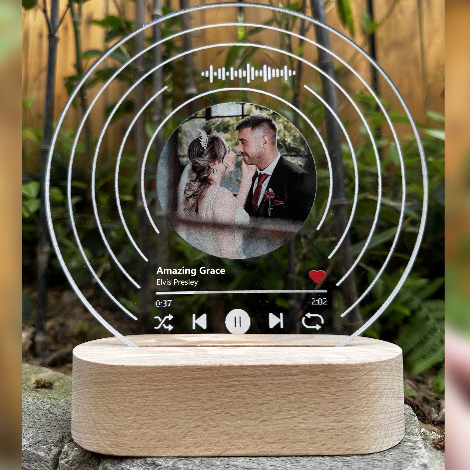 Custom Music Plaque With Photo, Custom Vinyl Record With Photo ...