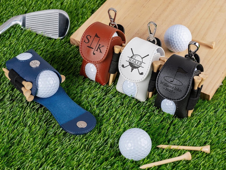 Personalized Golf Ball Bag, Custom Golf Ball Waist Bag, Stylish Pouch ...