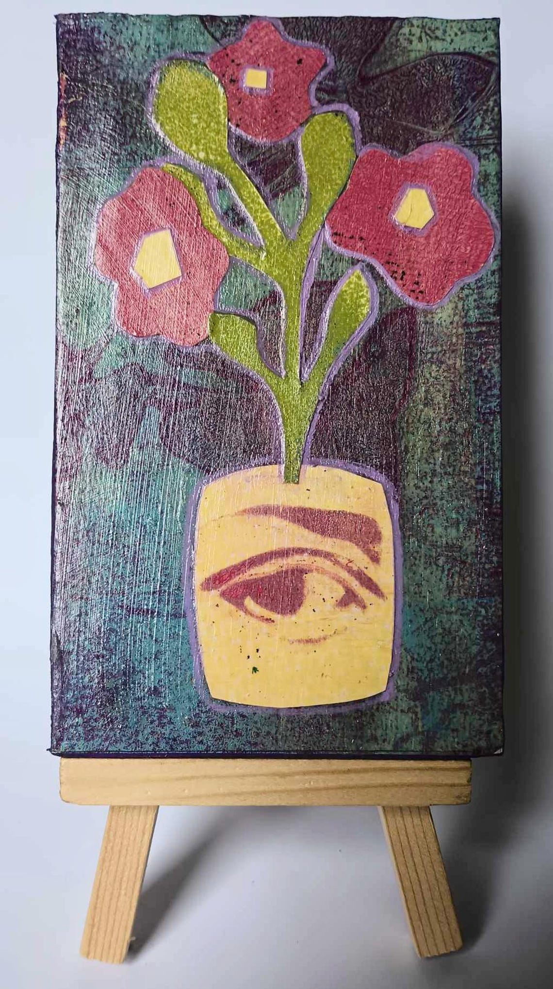 To Look, but Not to See Mixed-media Collage Painting Art Piece - Etsy