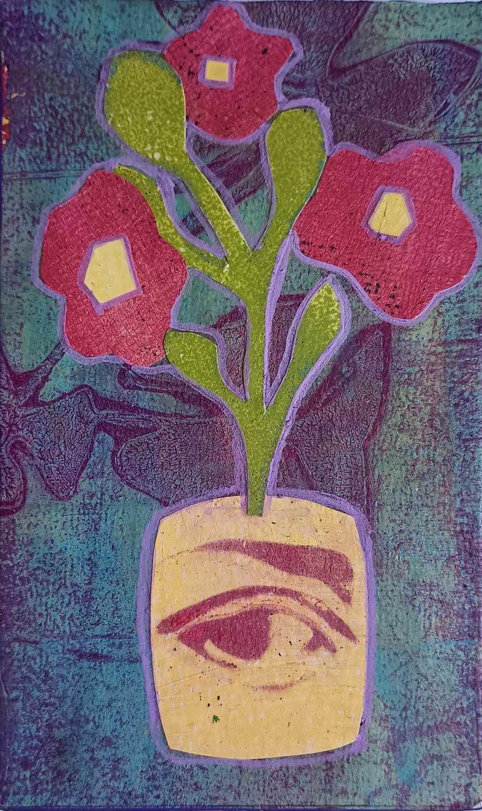To Look, but Not to See Mixed-media Collage Painting Art Piece - Etsy