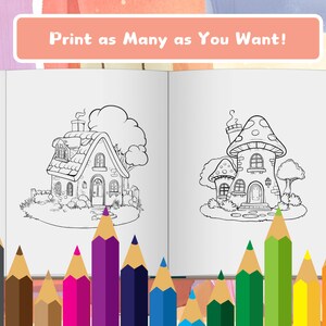 60 Cute Houses Coloring Pages for Kids Coloring Activity Learning ...