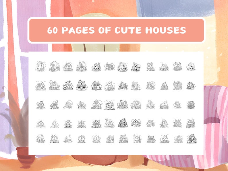 60 Cute Houses Coloring Pages for Kids Coloring Activity Learning ...