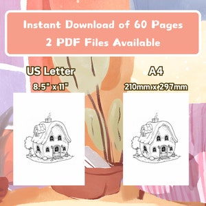 60 Cute Houses Coloring Pages for Kids Coloring Activity Learning ...