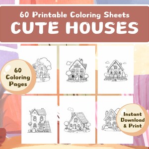 60 Cute Houses Coloring Pages for Kids Coloring Activity Learning ...