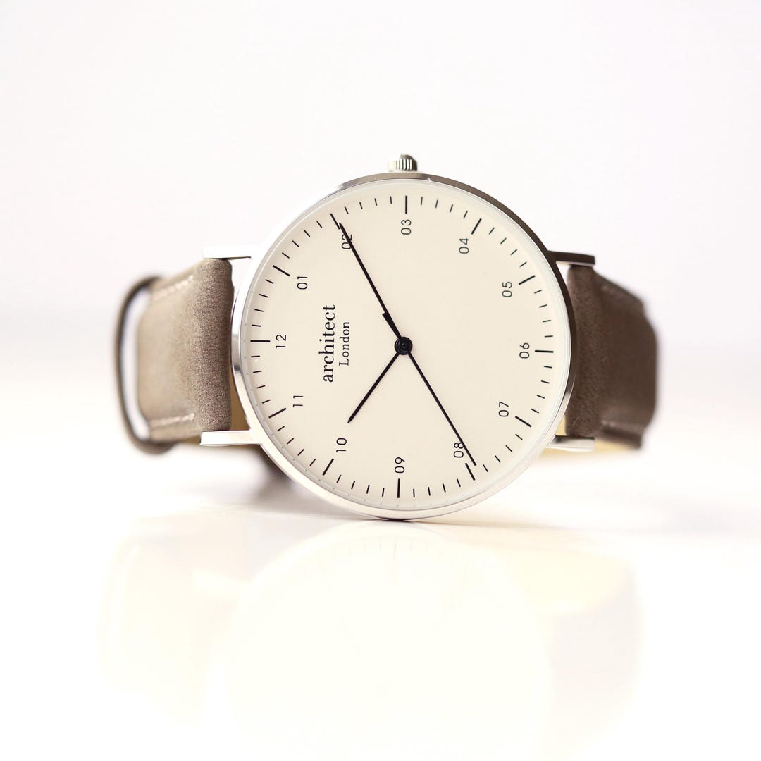 Men's Personalised Watch | Handwriting Engraved | Zephyr | Urban Grey ...