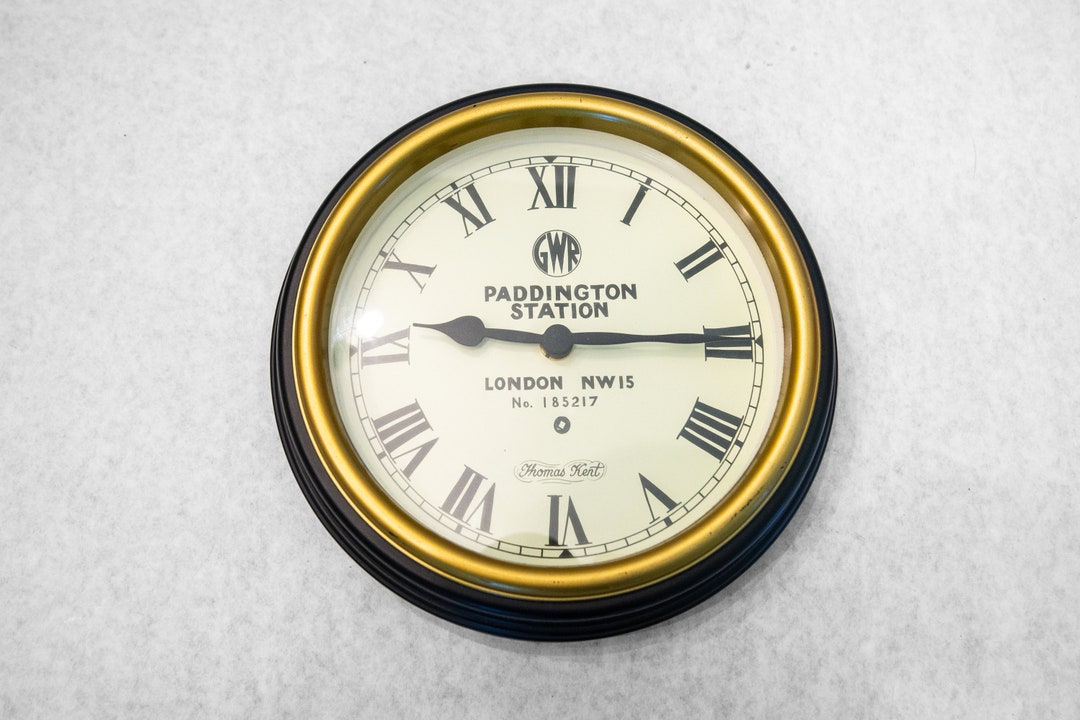 Vintage Thomas Kent Paddington Station Wall Clock Home Decor - Etsy