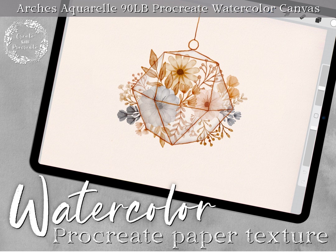 Procreate Watercolor Paper Texture, Paper Overlay, Realistic Watercolor ...