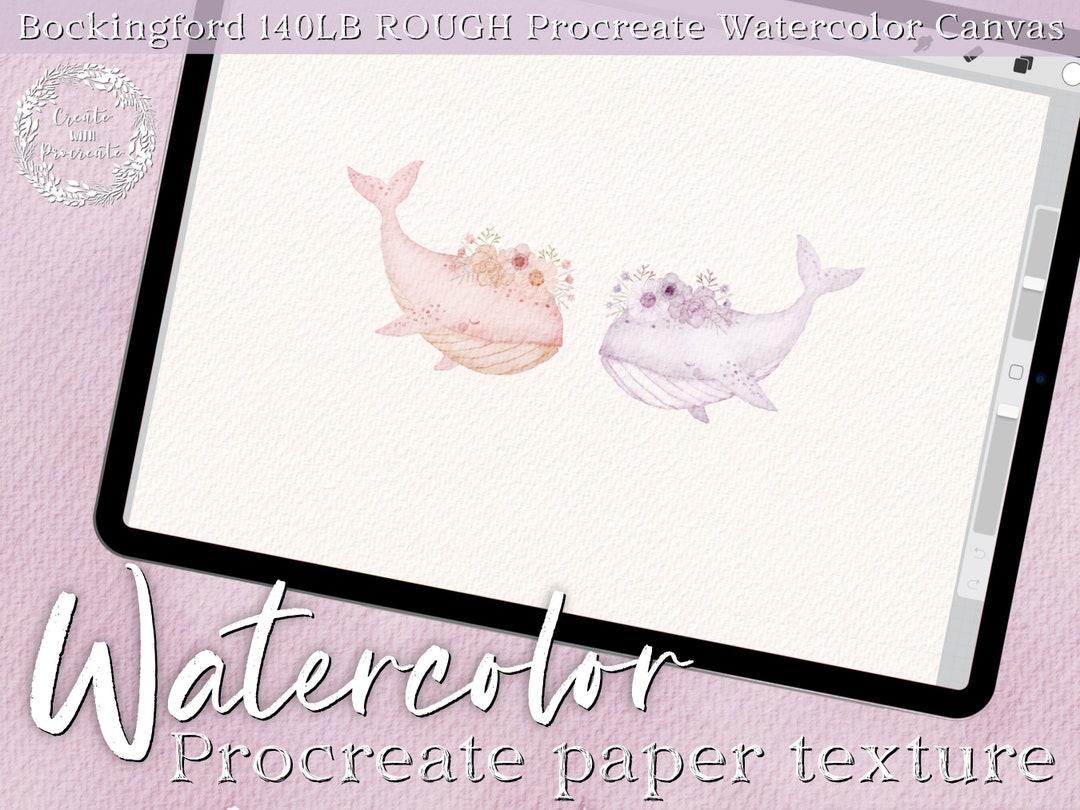 Procreate Watercolor Paper Texture, Paper Overlay, Realistic Watercolor ...