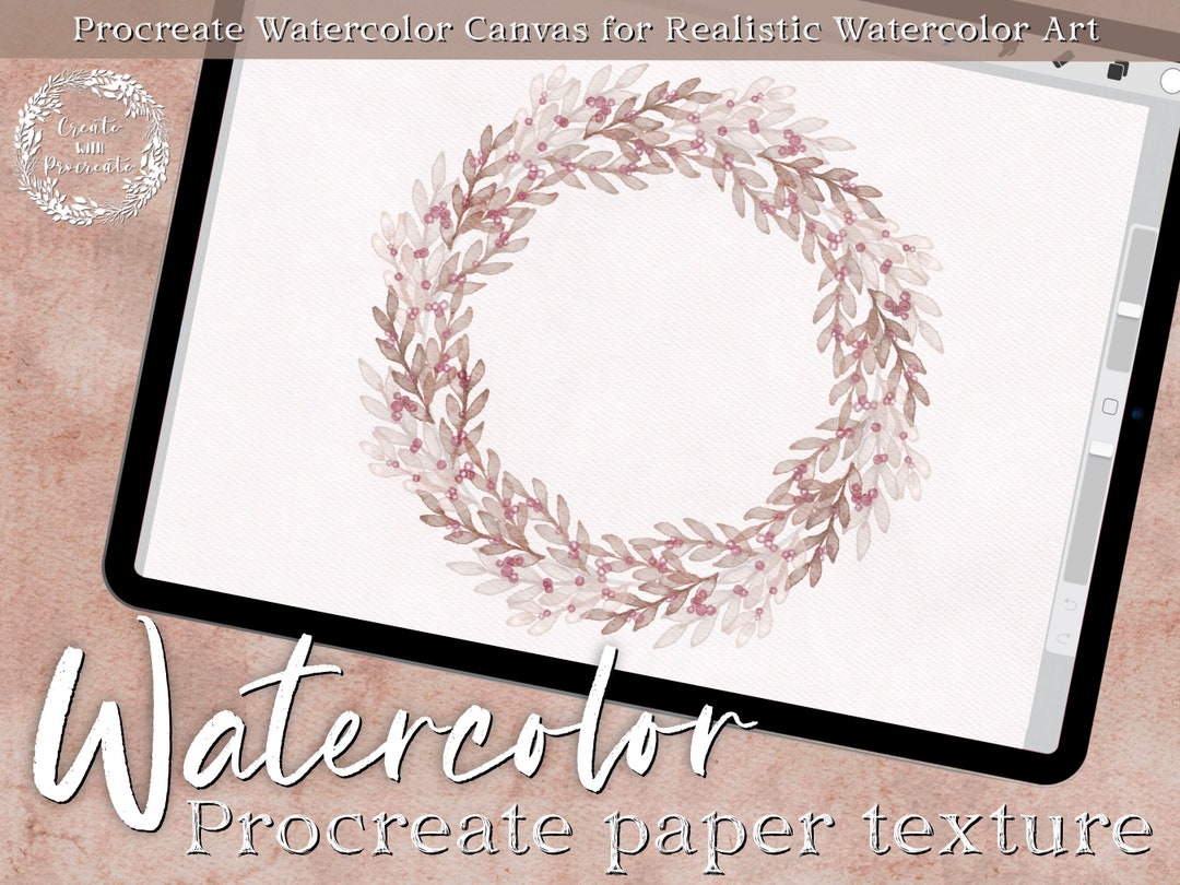Procreate Watercolor Paper, Procreate Paper Texture, Procreate Overlay ...