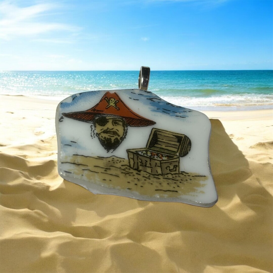 Pirate Treasure Chest Broken China Chinaware Pendant Jewelry - Etsy