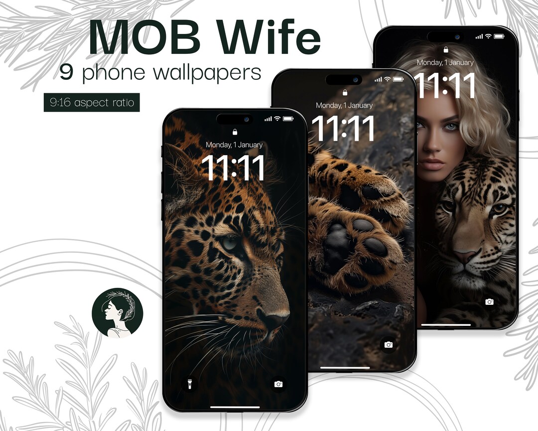 MOB Wife Phone Wallpaper, Aesthetic Backgrounds, Instant Download ...