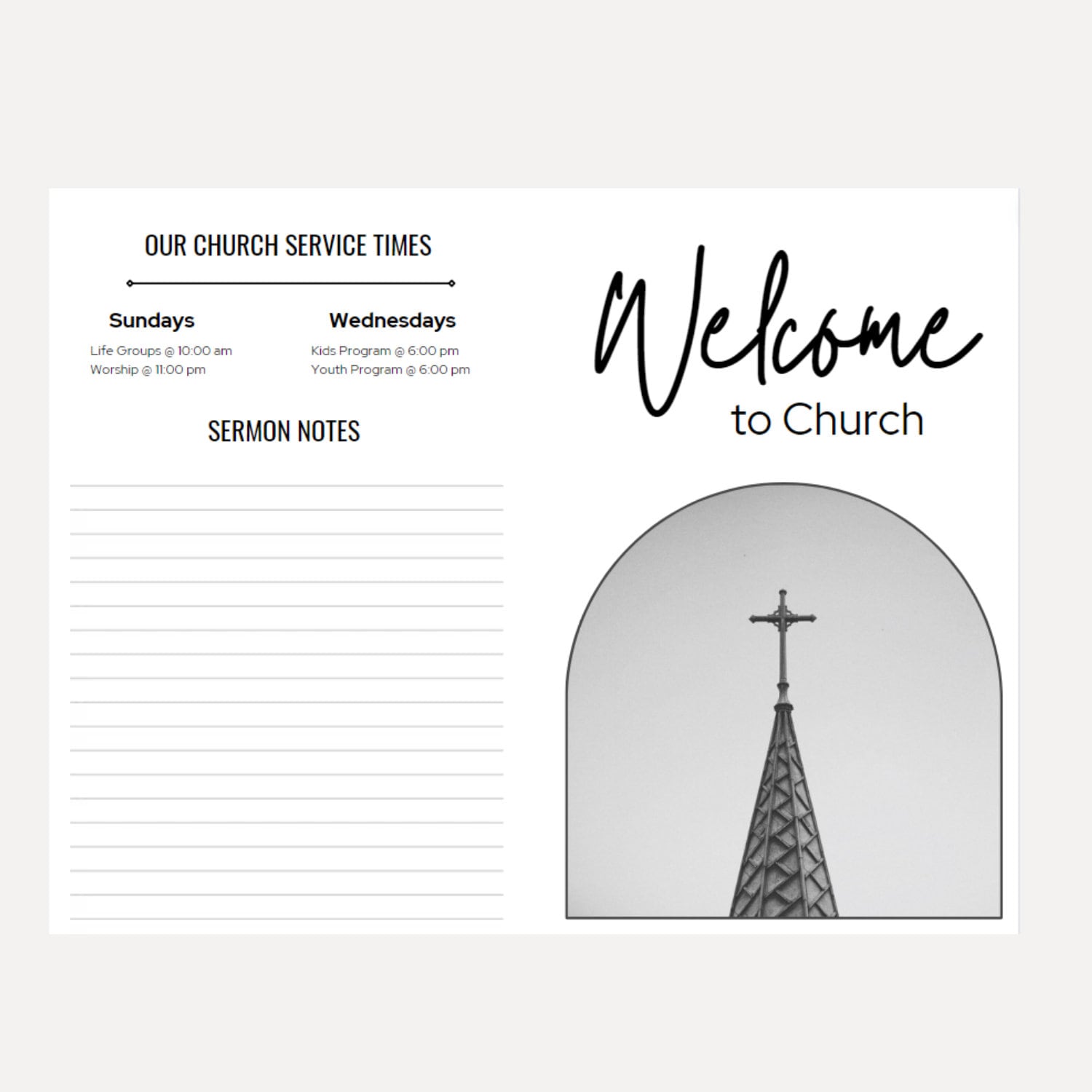 Editable Bulletin Template - Etsy